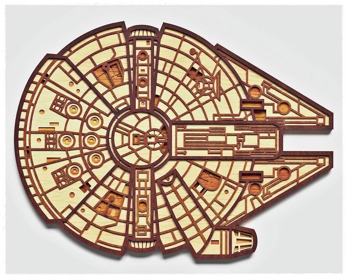 Spaceship Layered Design for Cutting Spaceship Vector File - Etsy