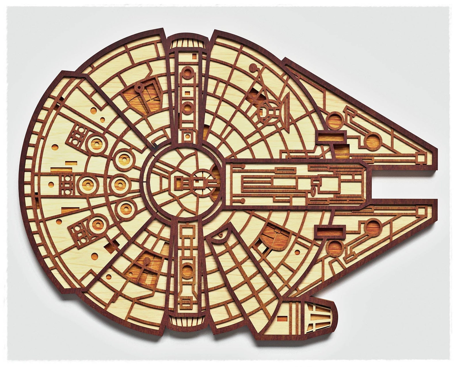 Spaceship Layered Design for Cutting Spaceship Vector File - Etsy