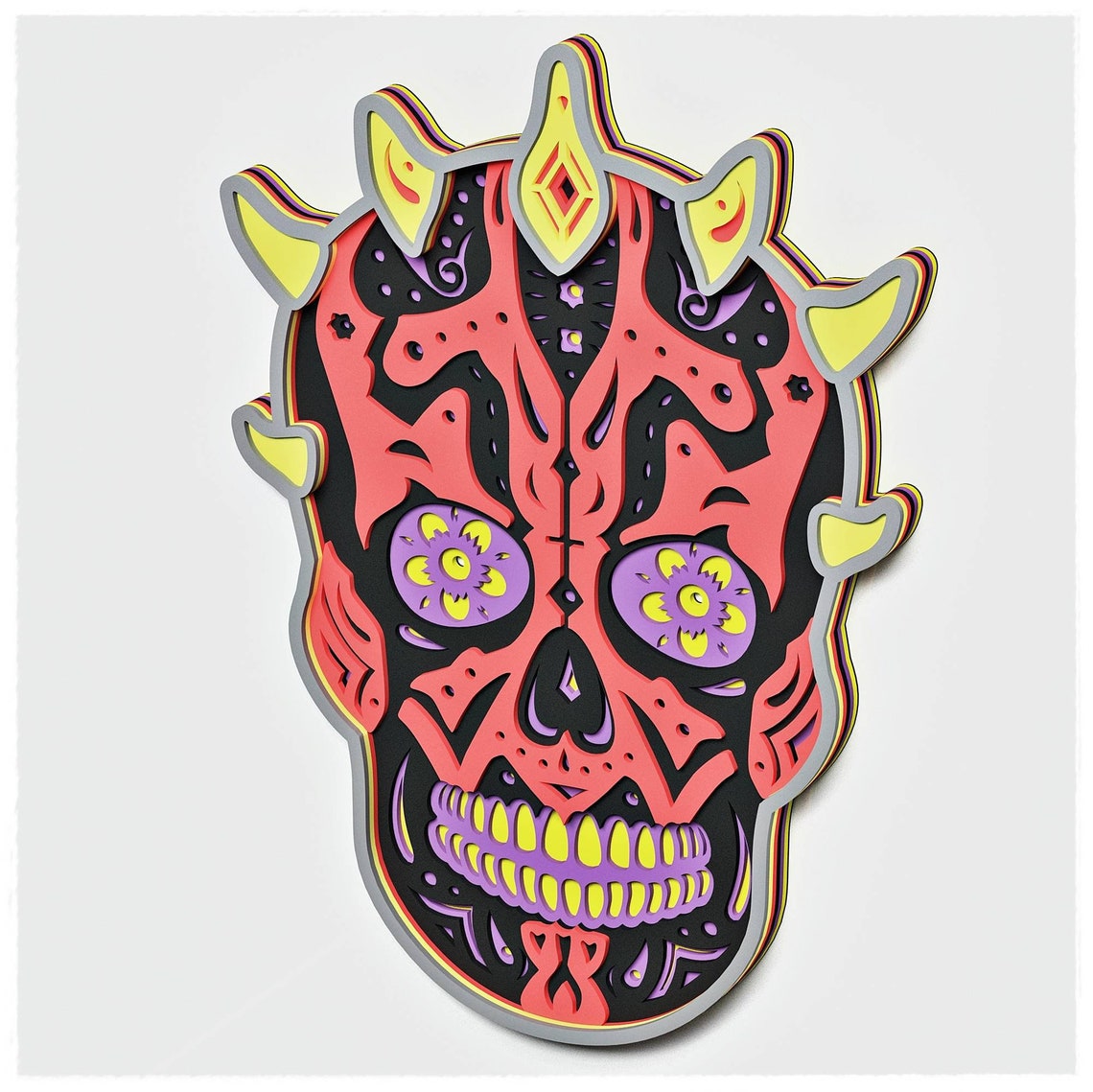 Villian V3 Layered Design for Cutting, Space Villian Vector File for ...