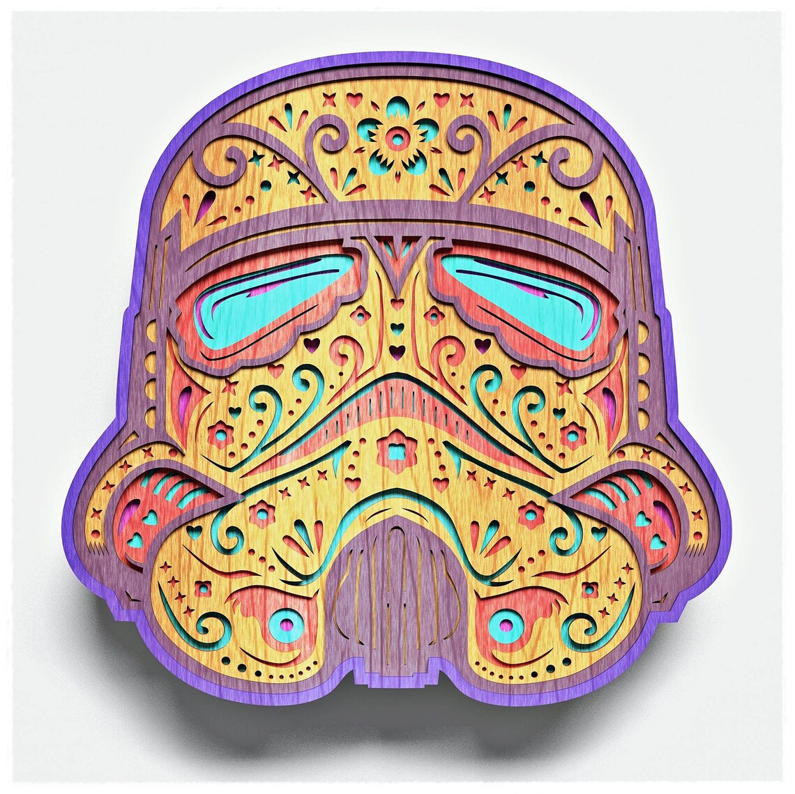 Space Helmet Layered Design for Cutting Space Helmet Vector - Etsy