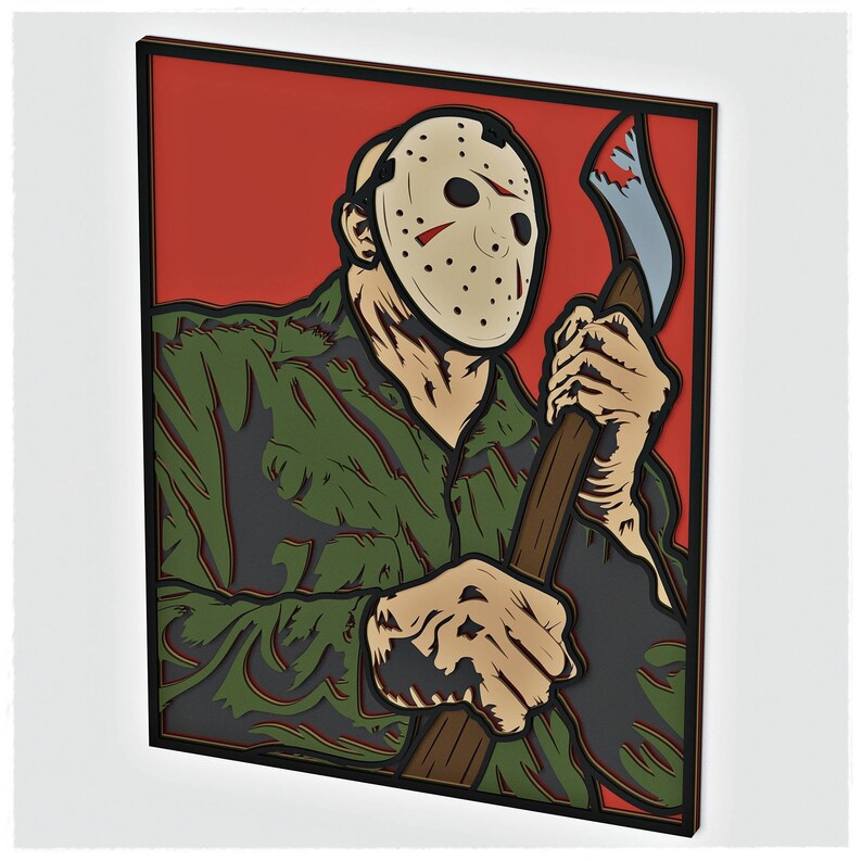 Horror V6 Layered Design for Cutting, Horror Vector File for Laser and ...