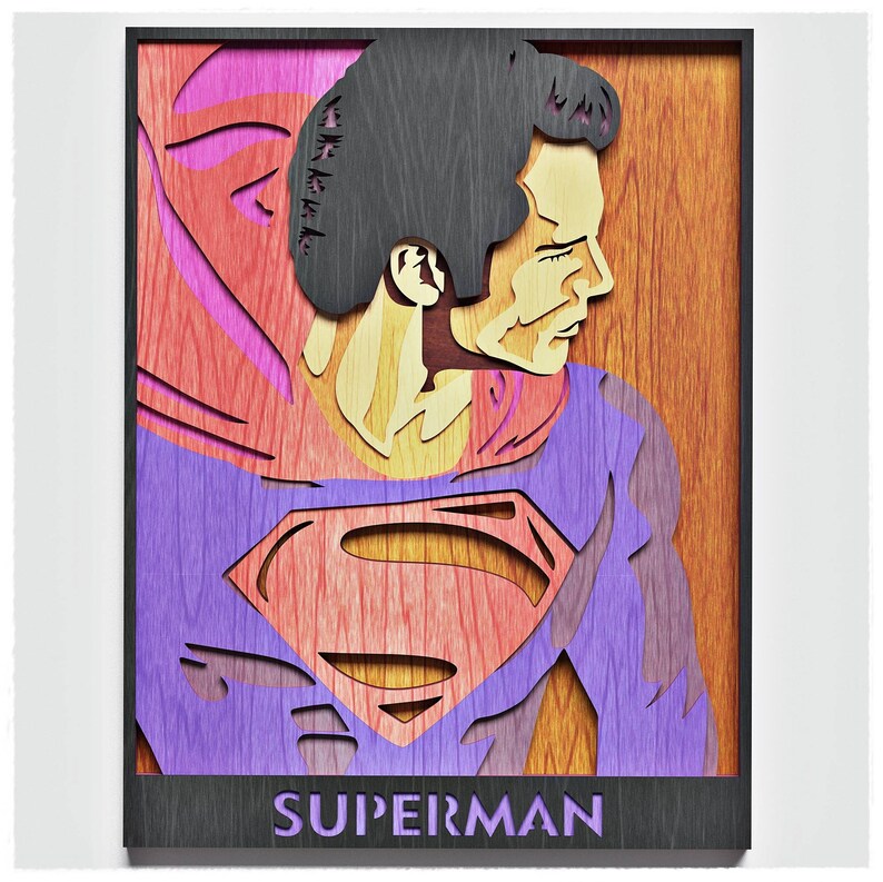 Super Hero V3 Layered Design for Cutting Super Hero Vector | Etsy