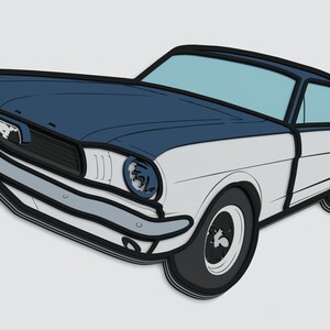 Retro Car Layered Design for Cutting, Vector File for Laser and Paper ...