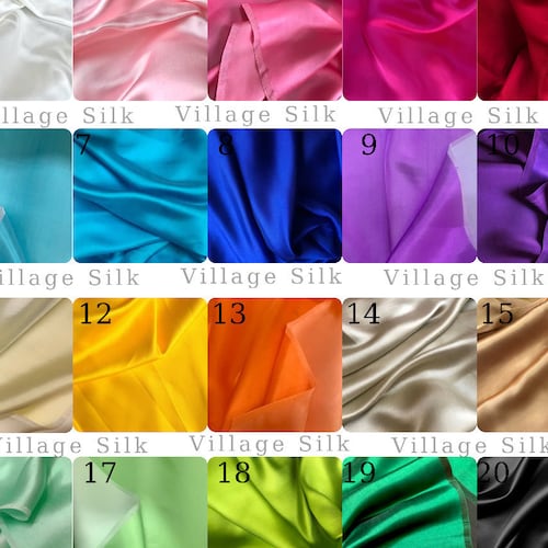 PURE MULBERRY SILK Fabric by the Yard Luxury Mint Silk - Etsy