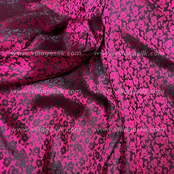 Floral Silk Fabric - Etsy