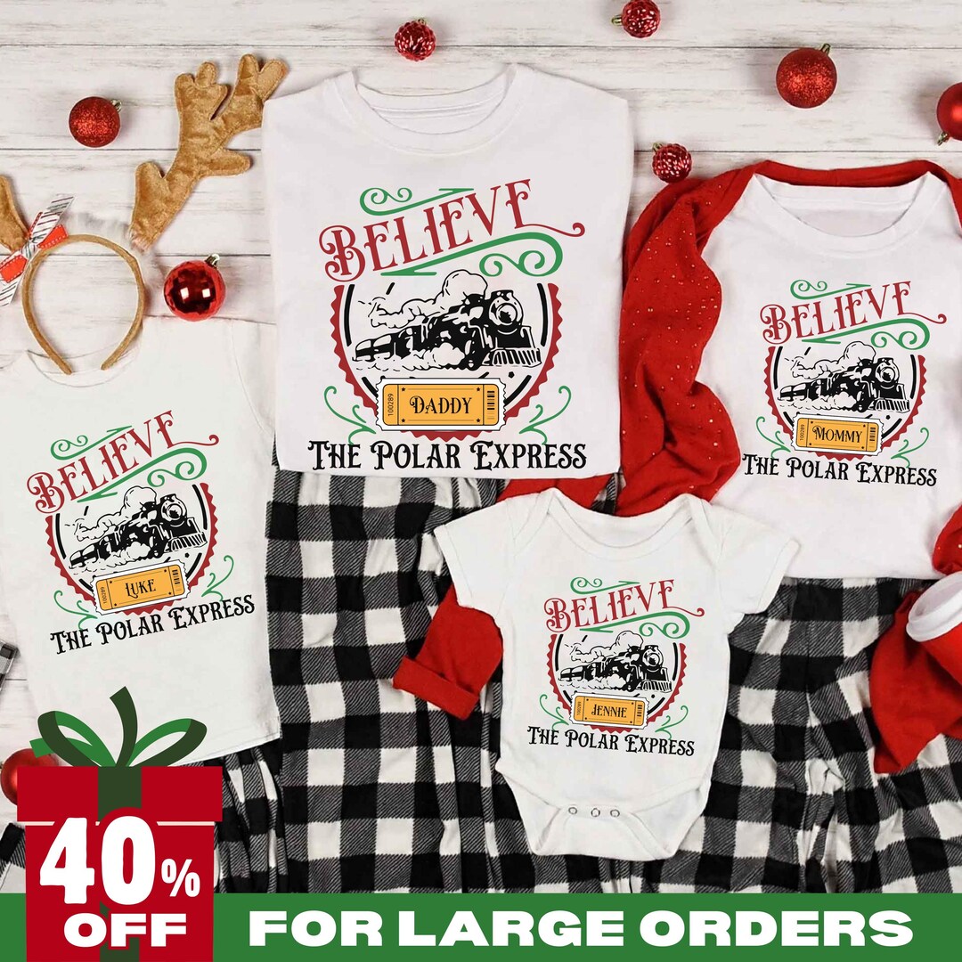 Polar Express Matching Shirts, Polar Express Christmas Shirt, Christmas ...