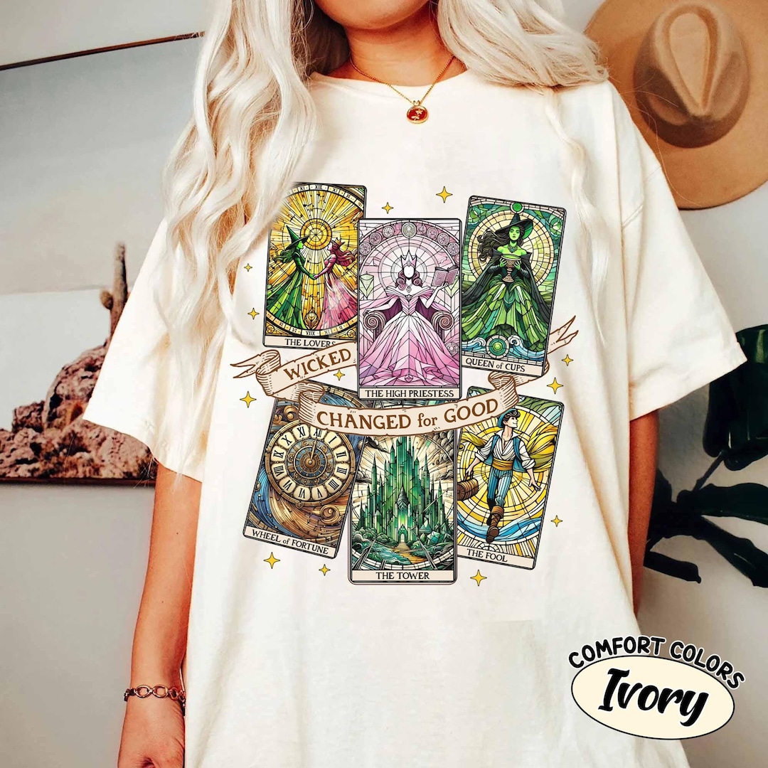 Wicked Musical Tarot Card Shirt, Change for Good, Wizard Fan Tee - Etsy