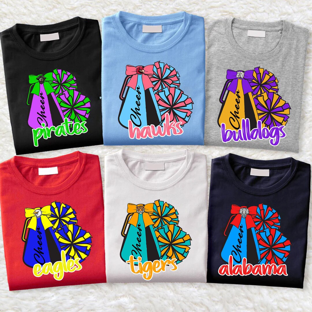 Custom Cheer Mascot Shirt, Cheerleading Sweatshirt, Team Mascot, Cheer ...