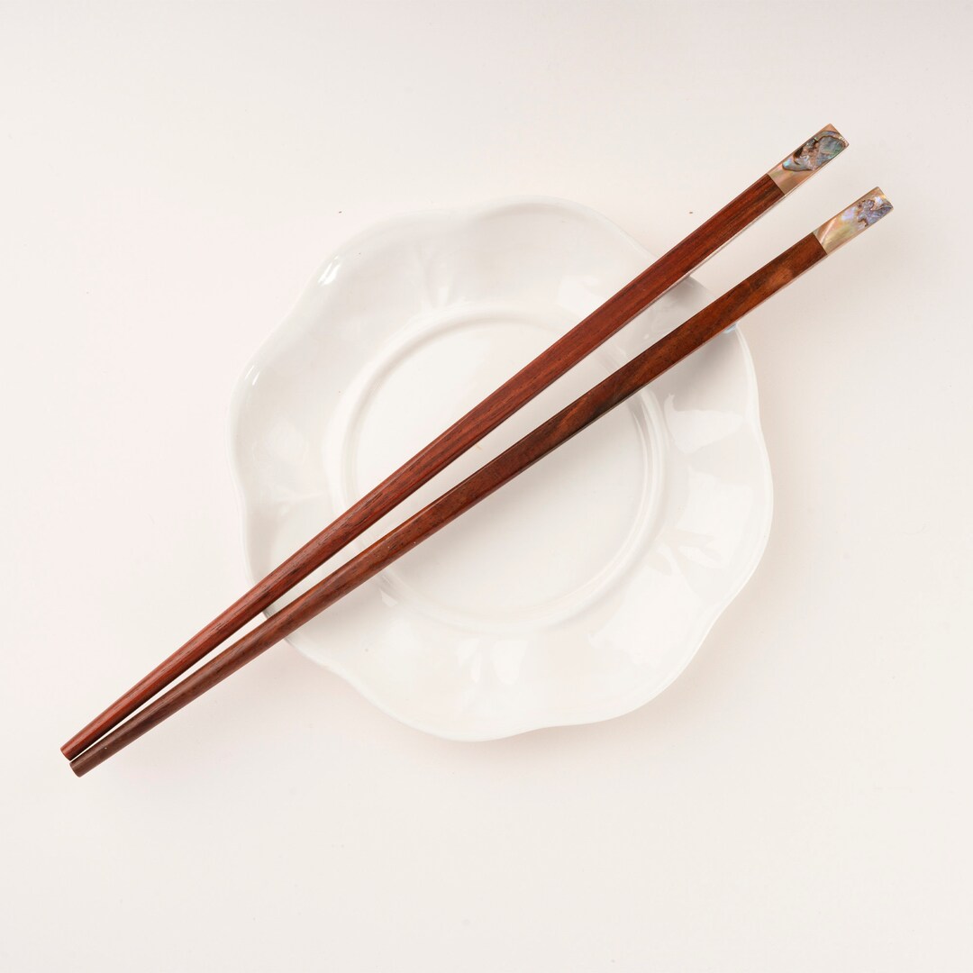 Natural Rosewood Chopsticks With Exquisite Abalone Shell Inlay ...