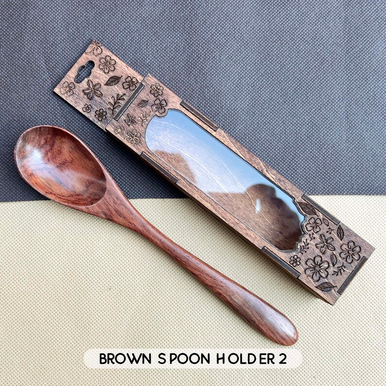 Personalized Wooden Spoon Box. Laser Engraved Spoon Gift. Custom ...