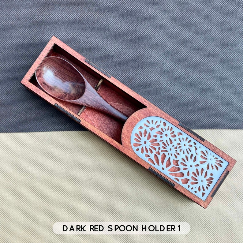 Personalized Wooden Spoon Box. Laser Engraved Spoon Gift. Custom ...