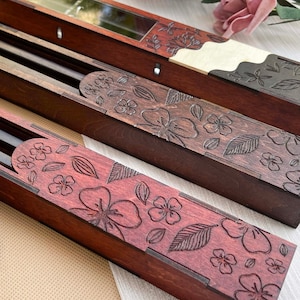 Personalized Rosewood Chopsticks Set. Premium Chopstick With Box ...