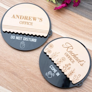 Personalized Work From Home Privacy Sign. Customizable 3 Sides Do Not ...