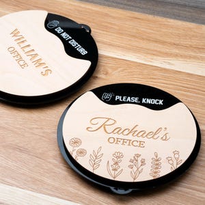 Personalized Work From Home Privacy Sign. Customizable 4 Sides Do Not ...