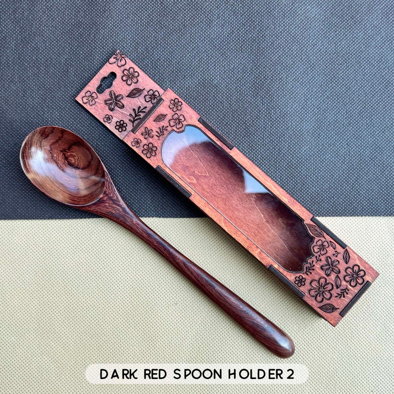 Personalized Wooden Spoon Box. Laser Engraved Spoon Gift. Custom ...