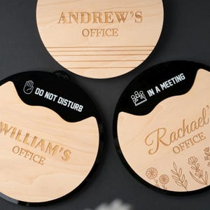 Personalized Work From Home Privacy Sign. Customizable 4 Sides Do Not ...