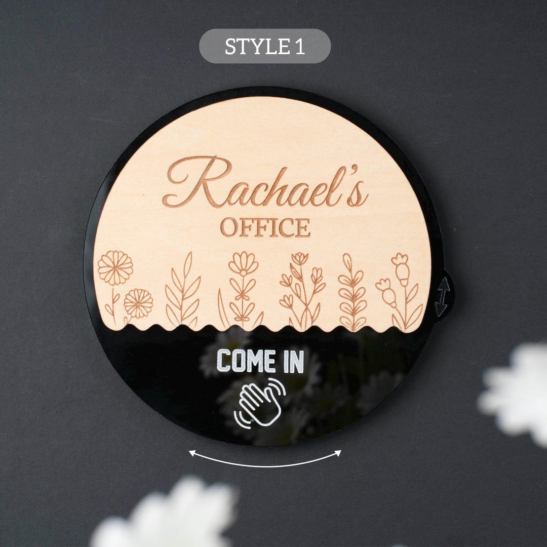 Personalized Work From Home Privacy Sign. Customizable 3 Sides Do Not ...