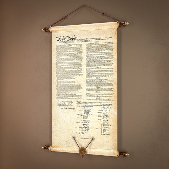 United States Constitution Wall Art Constitutional Document - Etsy