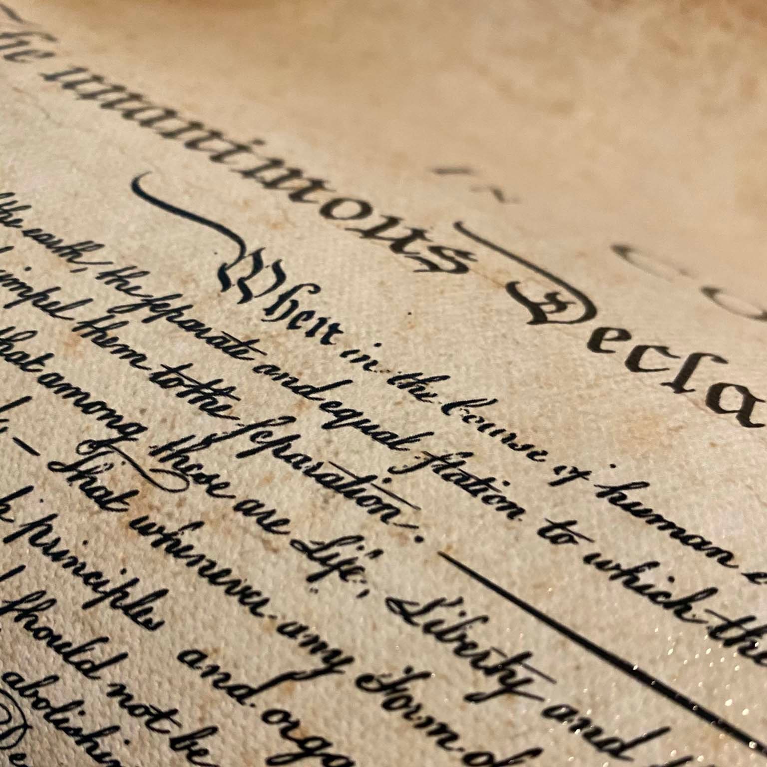 United States Constitution Wall Art - Constitutional Document Canvas ...