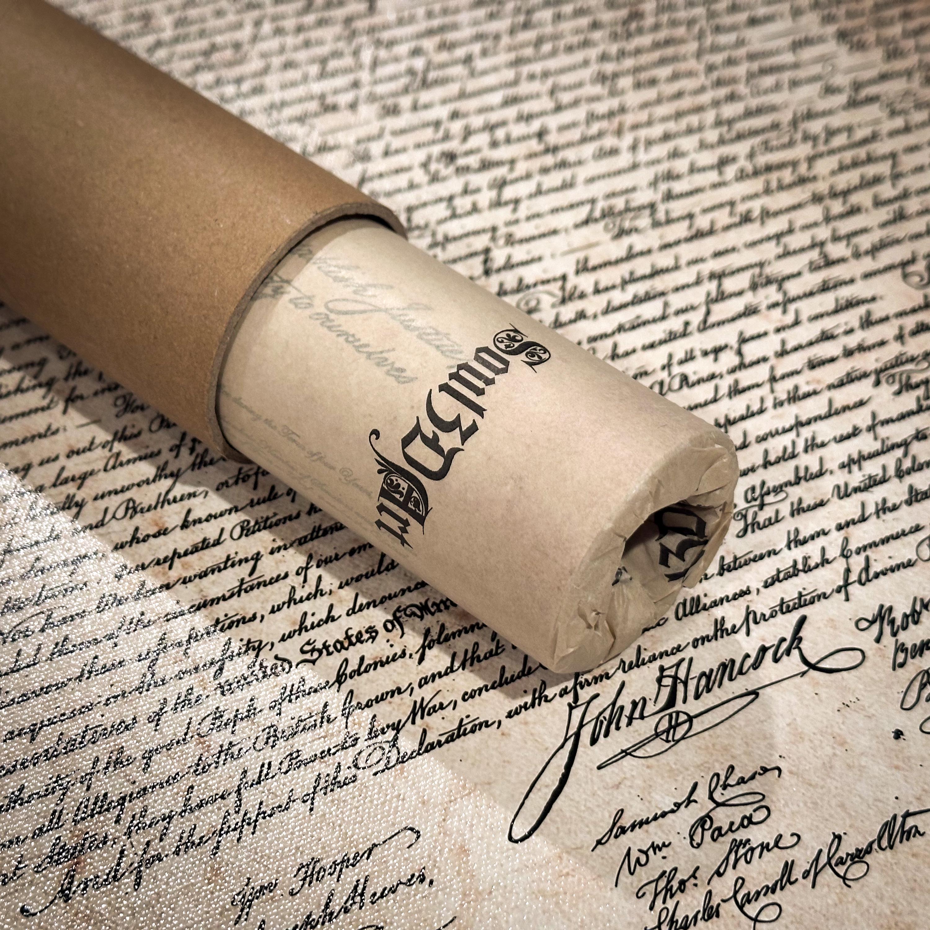 U.S. Freedom Documents Canvas Print Set: Constitution, Declaration ...