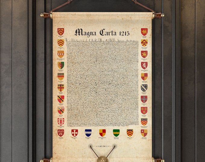 Replica Poster of 1215 Magna Carta British History in Ceremonial Tube ...