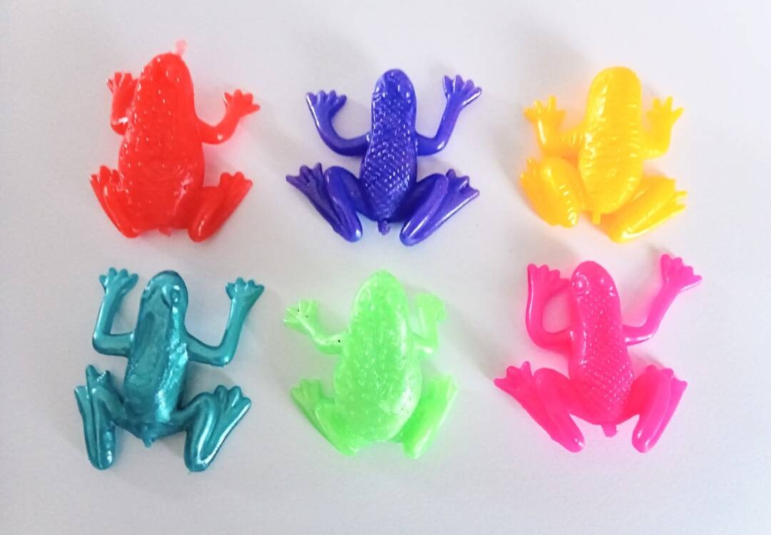 Stretchy Frogs Toads Pack of 6 Slime Stress Fidget Toys Boys - Etsy