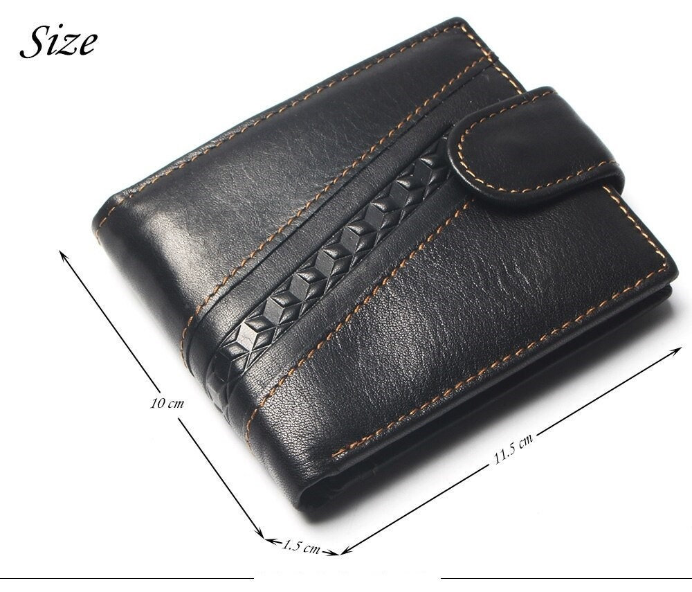 Geometric Embossing Wallet Genuine Natural Leather Purse Soft - Etsy