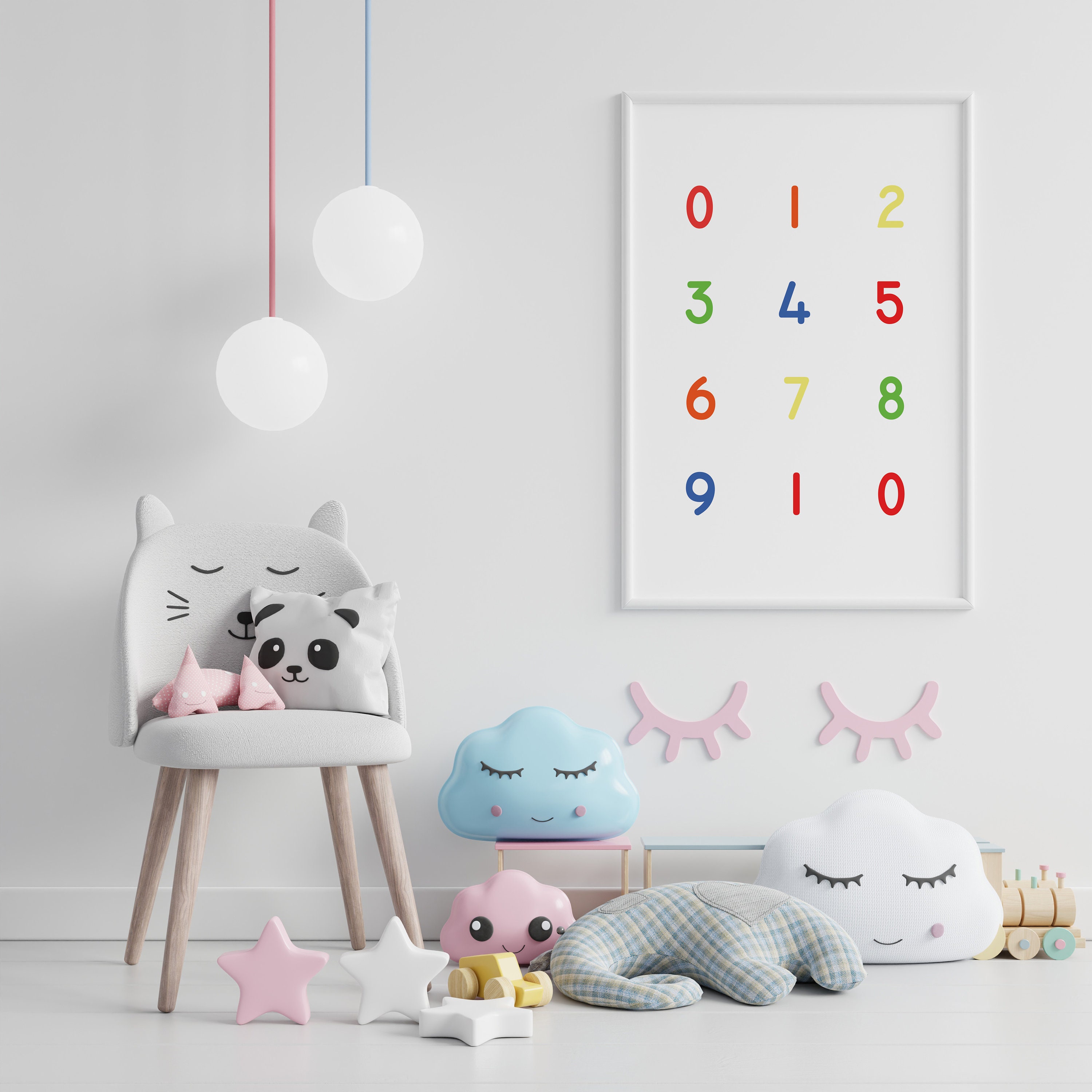 Numbers 0-10 Poster, Printable, Numbers Digital Print, Educational Kids ...