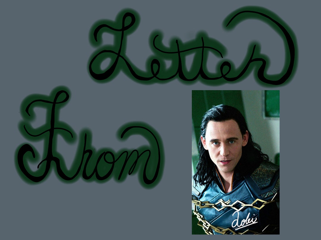 Letter From Comfort Character loki - Etsy