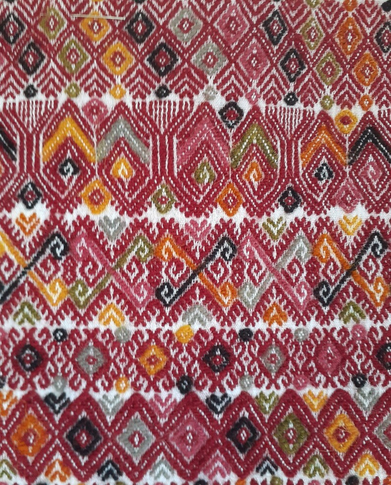 Mayan Weaving From San Andres Larrainzar, Chiapas, Mexico - Etsy