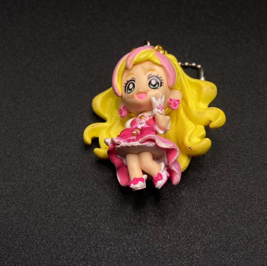 Go! Princess Precure Cure Flora Mascot Figure Ball Keychain Pretty Cure ...