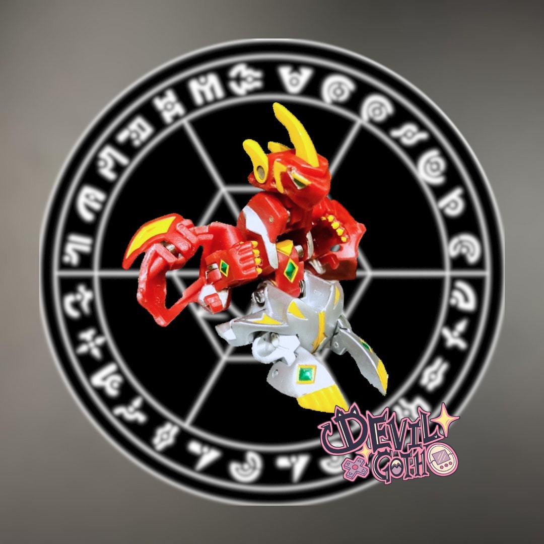 Bakugan , Pyrus Titanium Dragonoid ( Custom Painted as Anime ) - Etsy