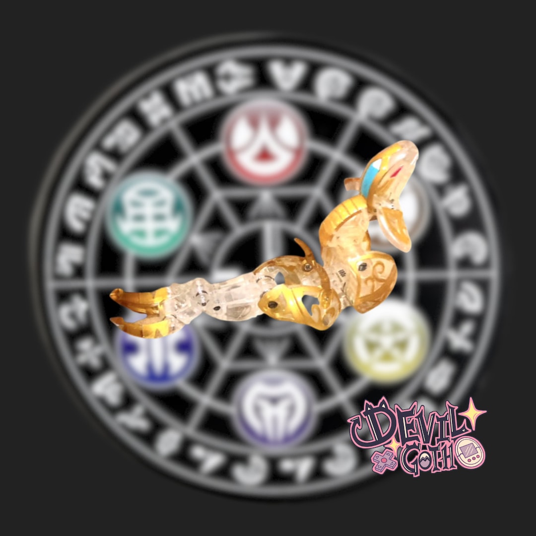 Bakugan Baku-tech Translucent Clear Naga Daja Recast ( Injection ...