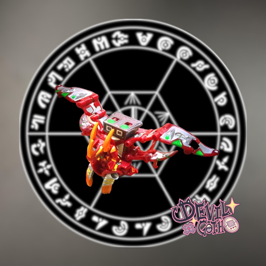Bakugan Pyrus Lumino Dragonoid & Explosix Cross Buster Combat Set - Etsy