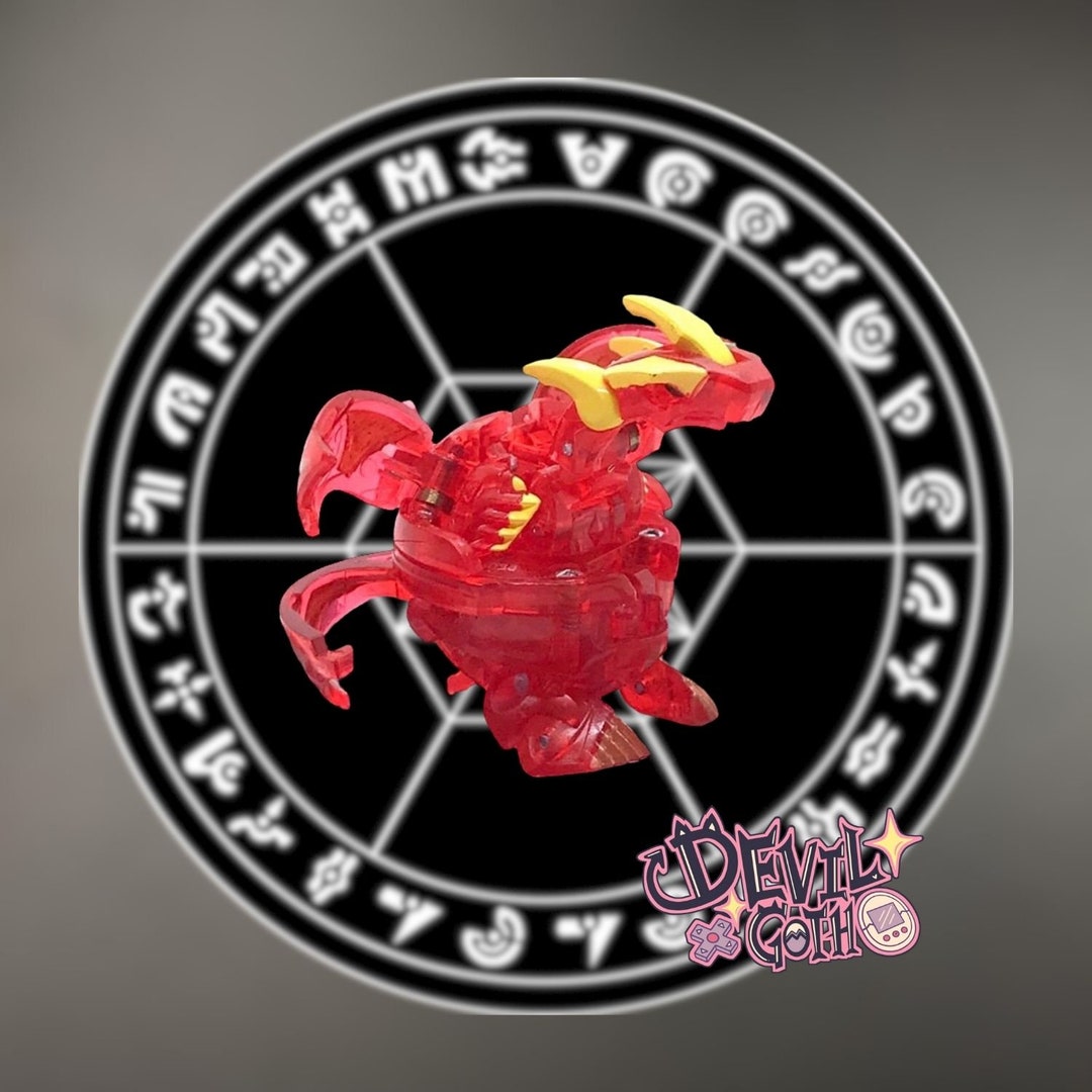 Bakugan Translucent Pyrus Cross Dragonoid Sega Japan Rare - Etsy