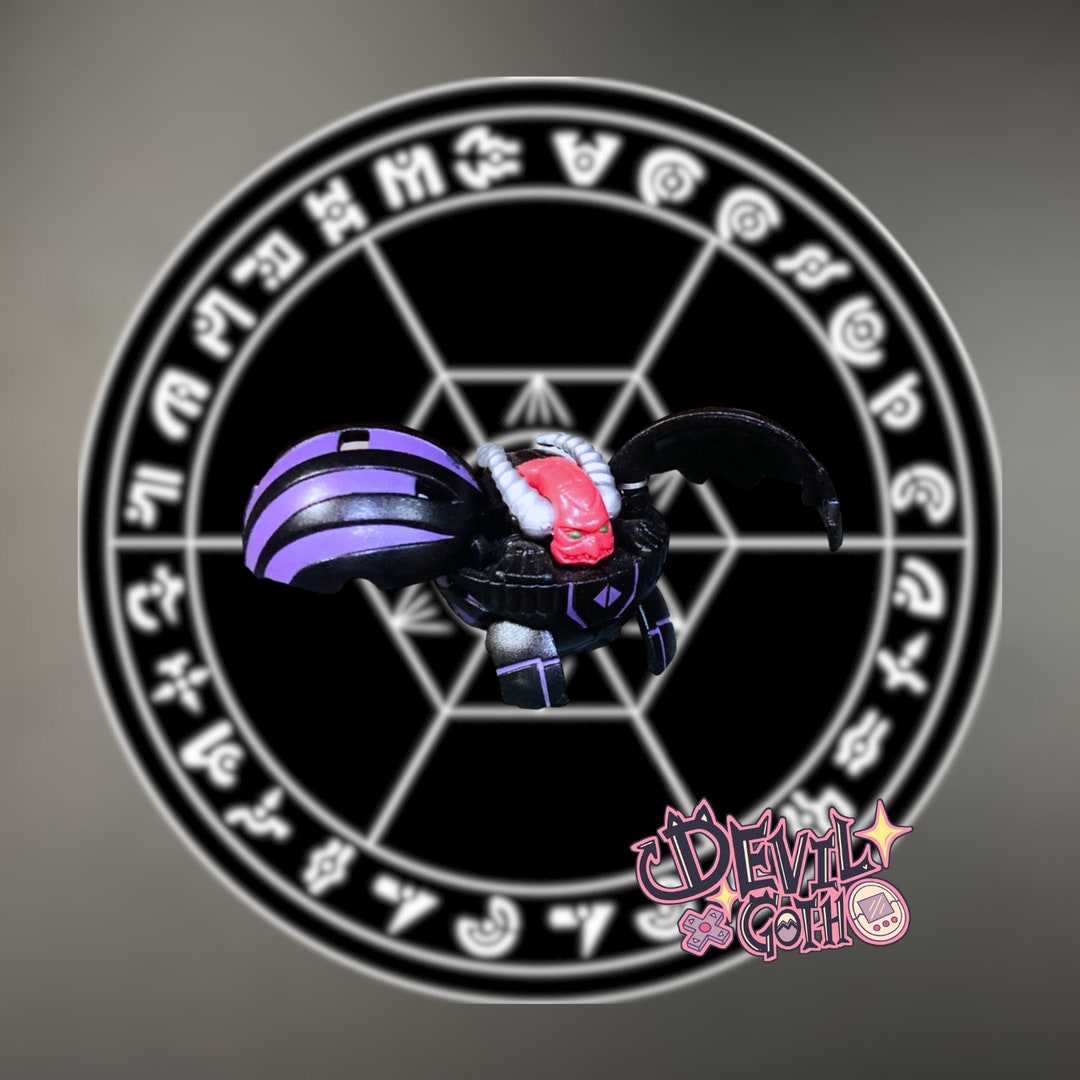 Bakugan Battle Brawlers B2 Darkus Gargonoid Custom Painted | Authentic ...