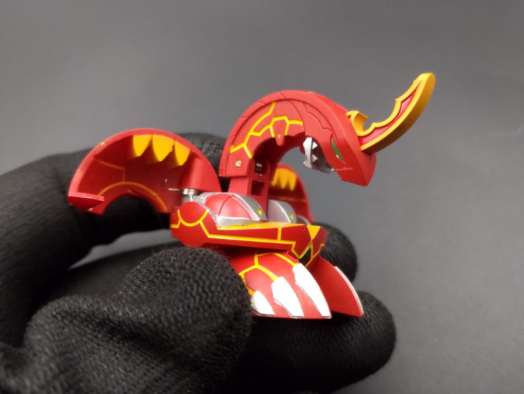 Bakugan Battle Brawlers Pyrus Ultimate Dragonoid Custom Work Etsy Uk