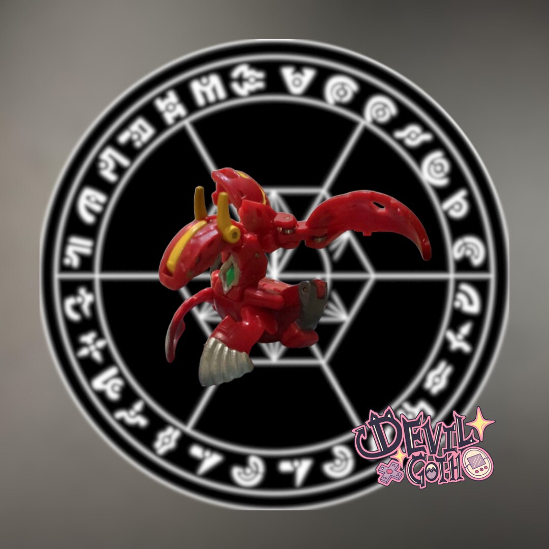 Bakugan Red Pyrus Commandix Dragonoid ( Anime Custom Painted ) - Etsy