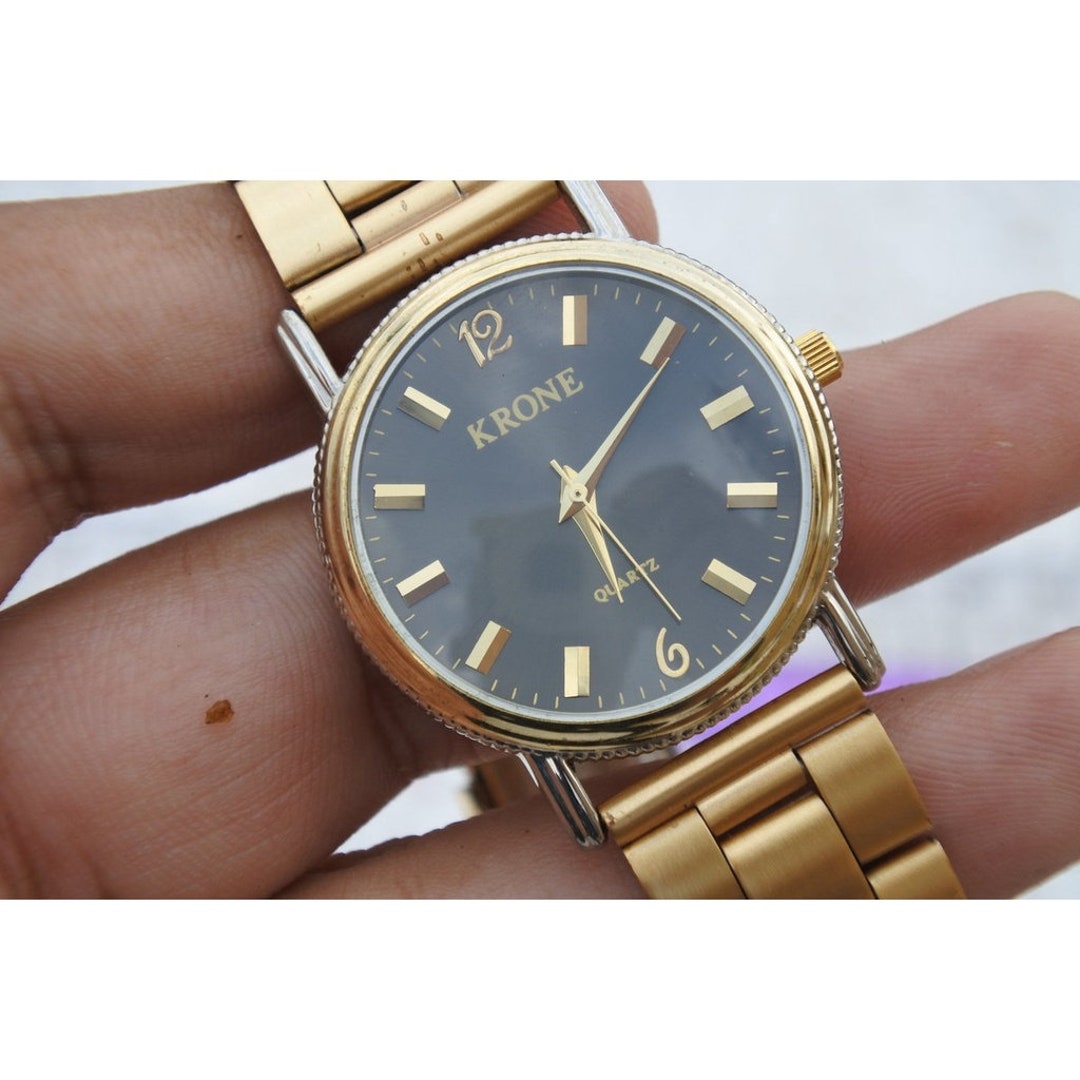 Krone Gold Vintage Watch Genuine - Etsy