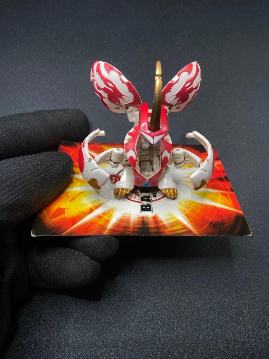 Bakugan Bakutech Pyrus Rise Dragaon Gold Horn MG - Etsy