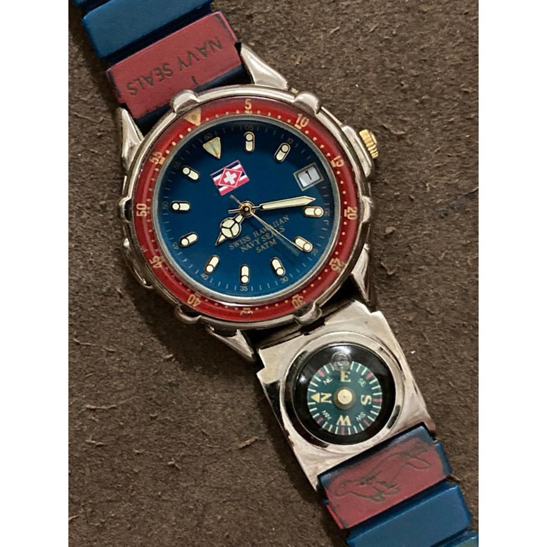 Swiss Hawaiian Compass Watch Navy Seals Divers Special Edition - Etsy