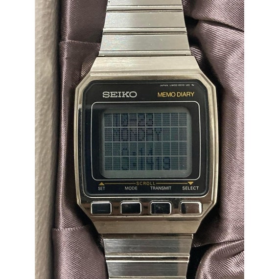 Vintage Seiko Memo Diary UW02-0010 computer watch - Gem