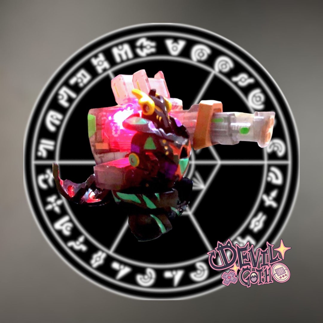 Bakugan Darkus Linehalt Custom Painted & Deluxe Boomix Battle Gear ...