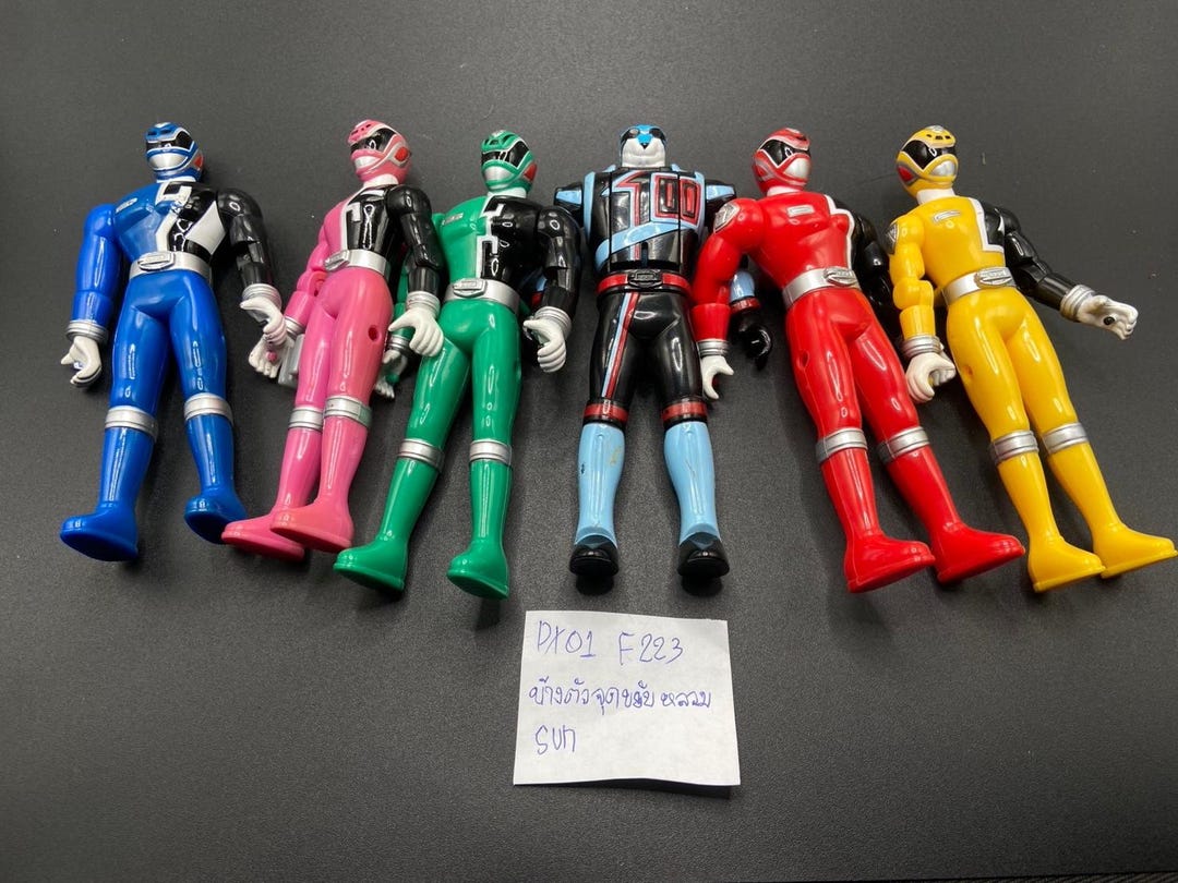SKU DX01 F223 | Tokusou Sentai Dekaranger - Set of 6 Movable Figures - Etsy