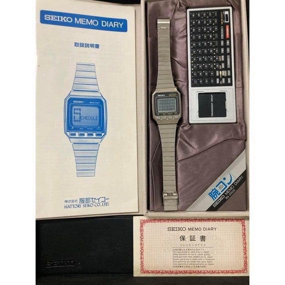 Vintage Seiko Memo Diary UW02-0010 computer watch - Gem