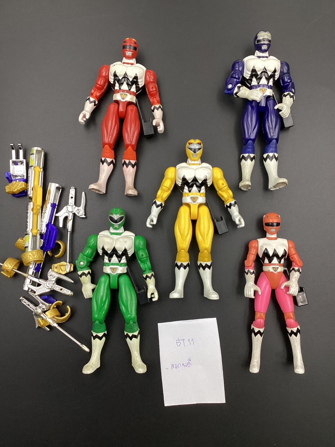 Bandai Mighty Morphin Power Rangers Action Figures (set 5 Pcs.) / GT11 ...