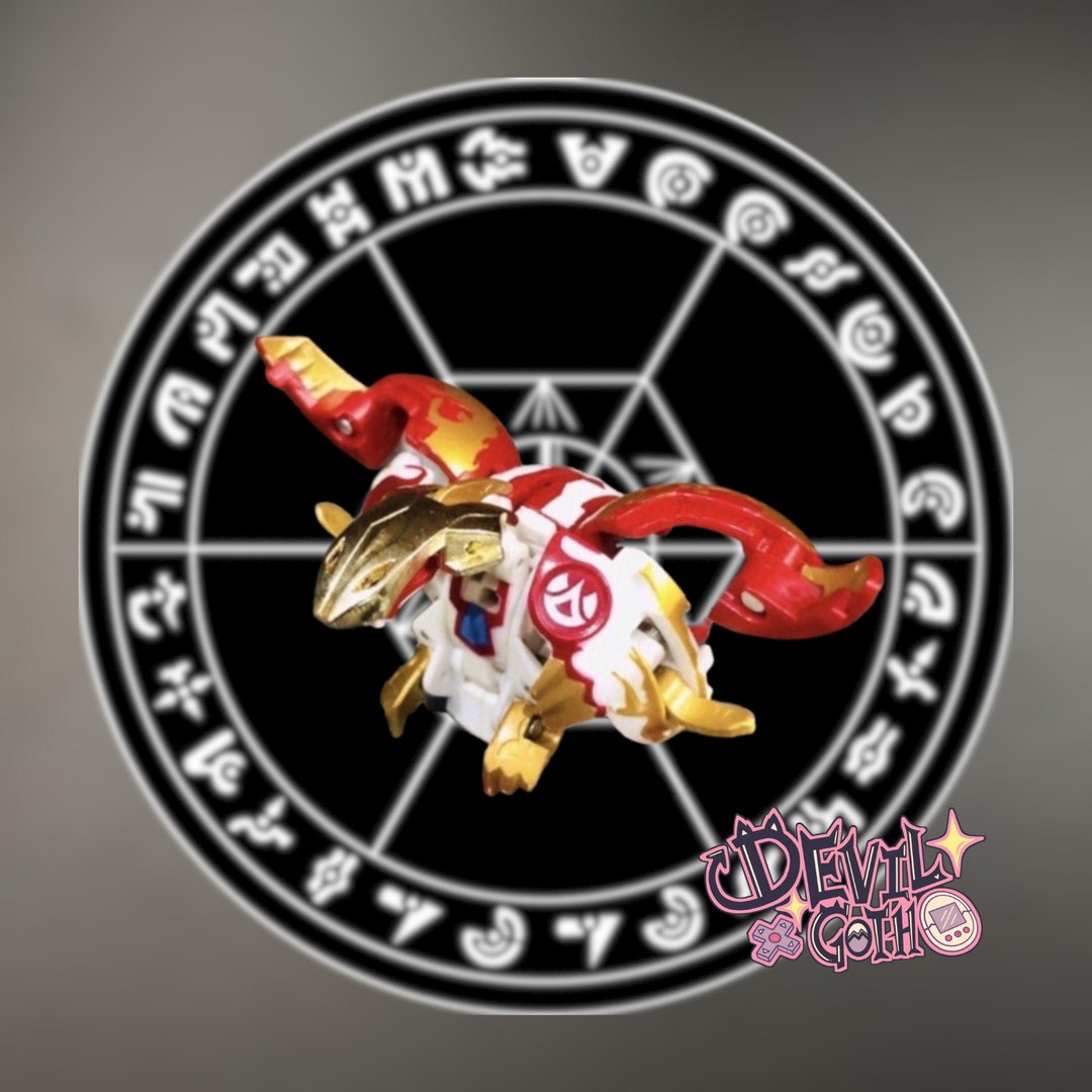 Bakugan Baku Tech Pyrus Jigen Dragaon Blue Diamond Sega Toys - Etsy
