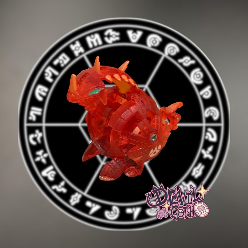 Bakugan Translucent Pyrus Single Headed Hydranoid - Etsy