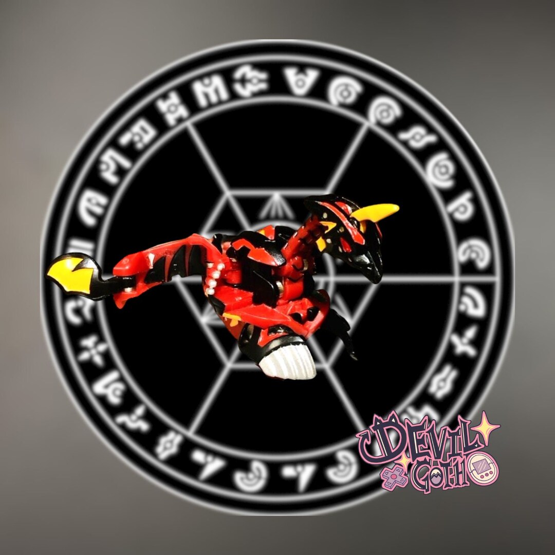 Bakugan Pyrus Viper Helios | Metallic Custom Painted - Etsy
