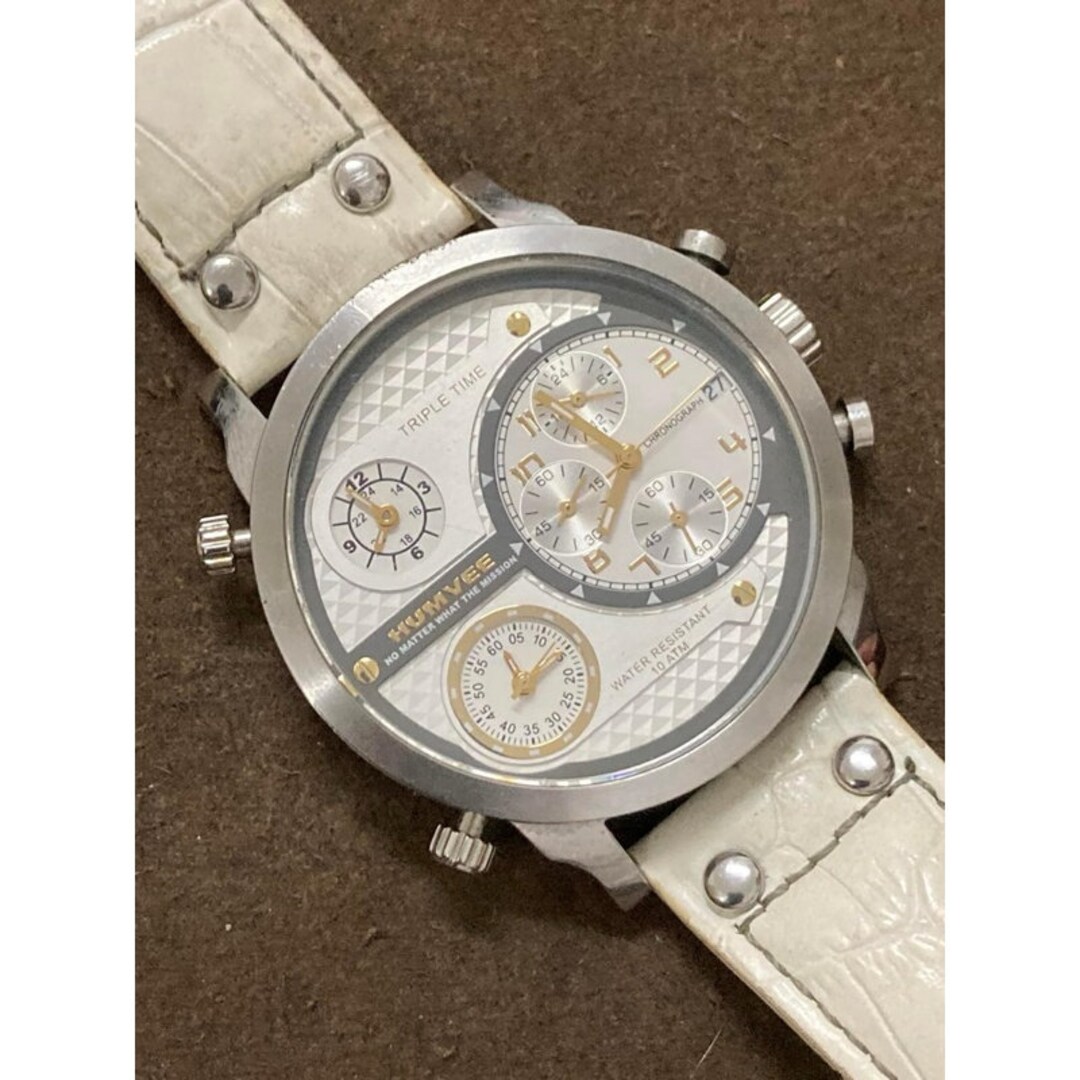 Humer Military Watch Humvee Triple Time Chronograph Made in Usa Vintage ...